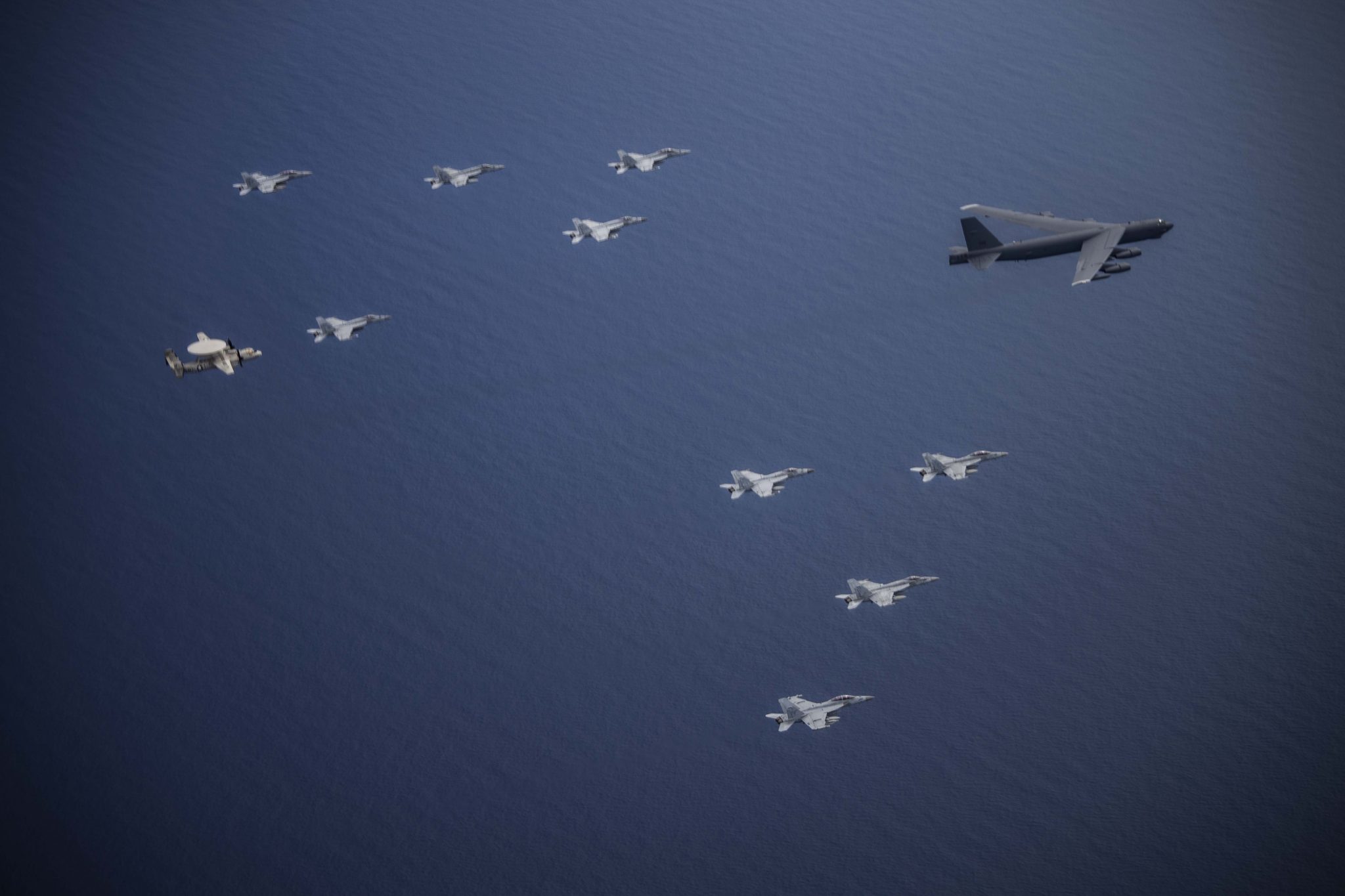 B-52 Flies with Carrier Strike Groups in South China Sea | Air & Space ...