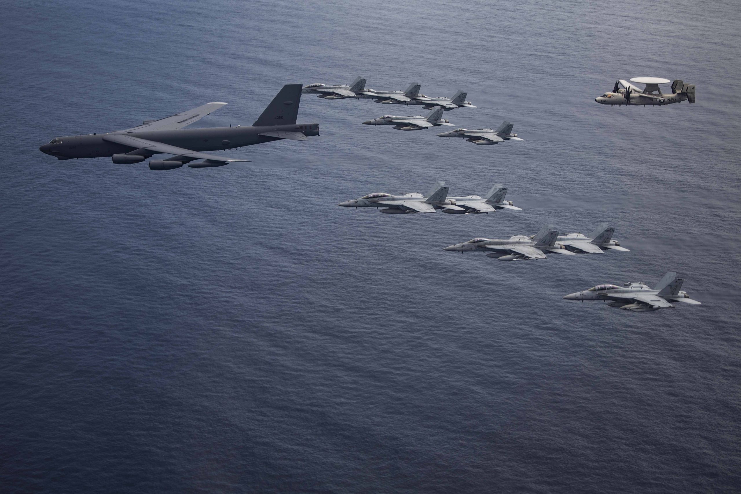 B-52 Flies with Carrier Strike Groups in South China Sea | Air & Space ...