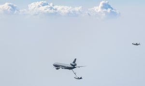 Air Force’s Very Last KC-10 Tanker Bids Adieu at Travis