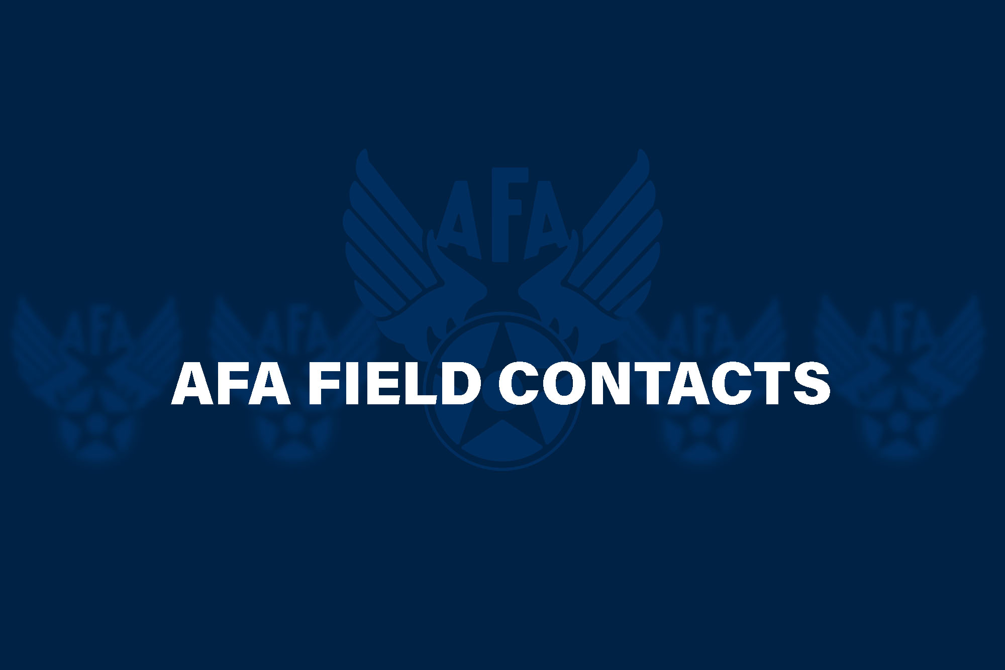 AFA Field Contacts | Air & Space Forces Magazine