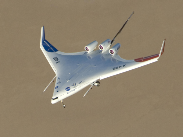 Air Force Tests Subscale Model of Blended-Wing Body Jet