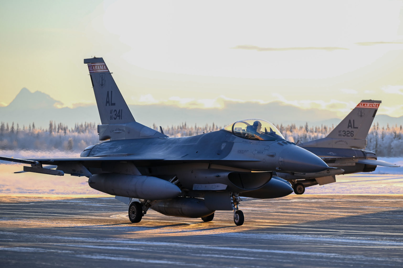 Guard F-16Cs Get New Home, Mission with Aggressor Squadron in Alaska ...