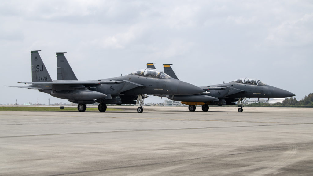 F-15Es Deploy to Kadena as F-22s, F-16s Head Home