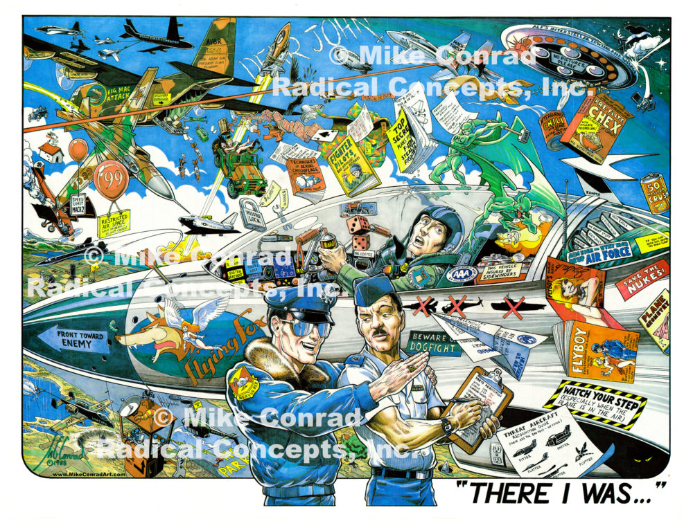 Humorous Drawing of 1980s Air Force Life Still Rings True for Many Airmen