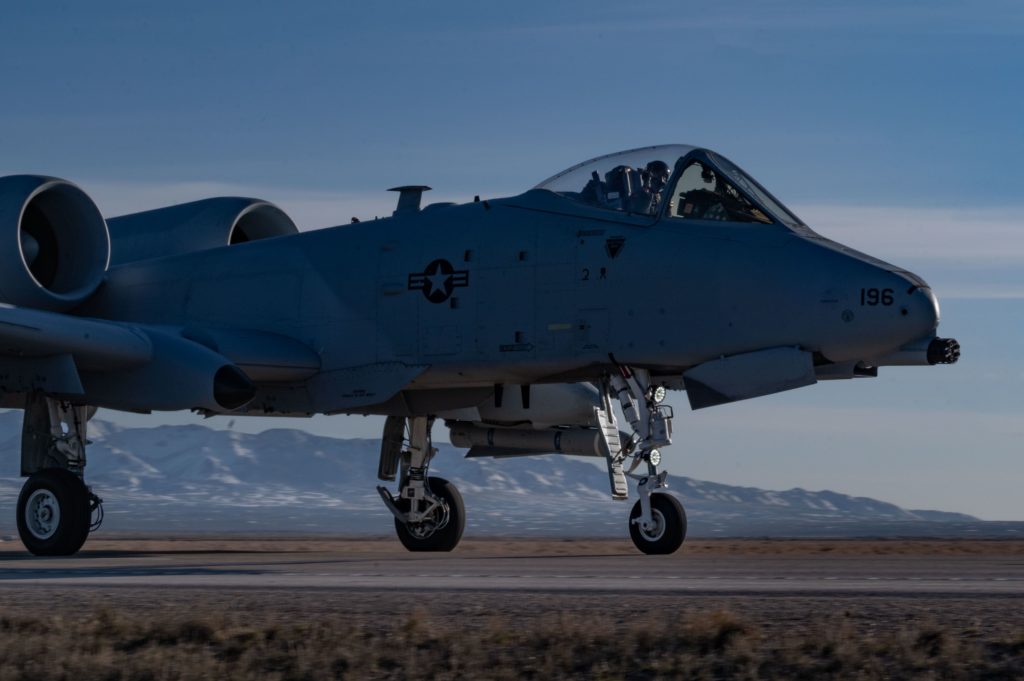 Warthogs, Reaper, and MC-130 Land and Take Off from Wyoming Highway in ...