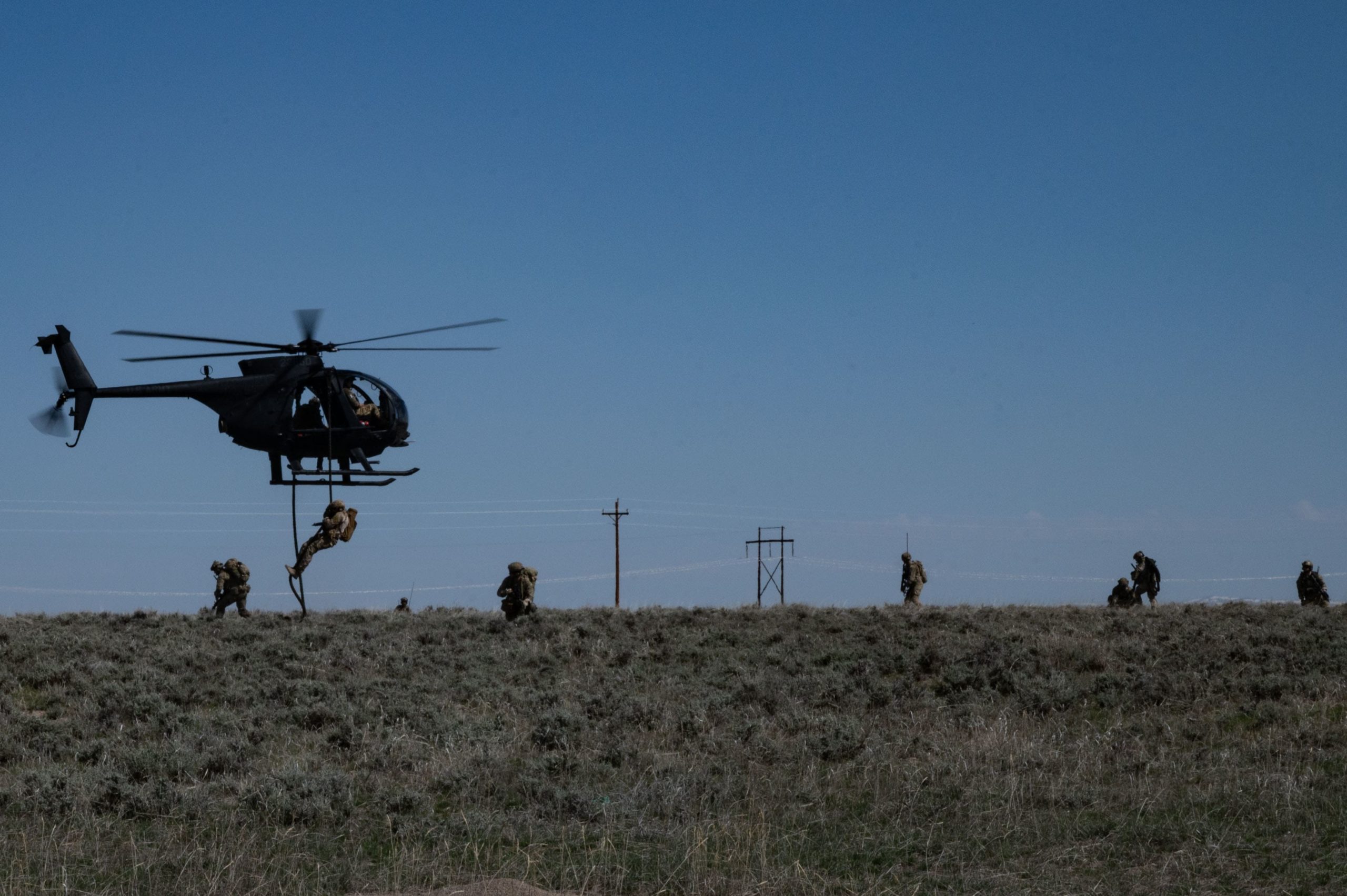 Warthogs, Reaper, and MC-130 Land and Take Off from Wyoming Highway in ...
