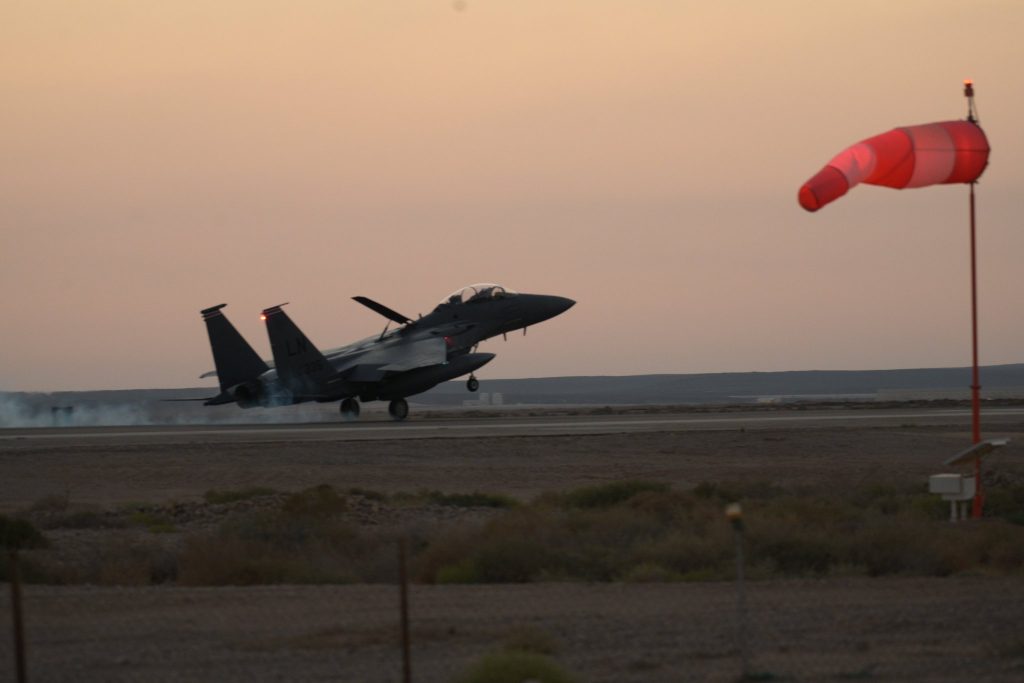 F-15s Land in Middle East as Austin Visits Israel and Touts ‘Augmented ...