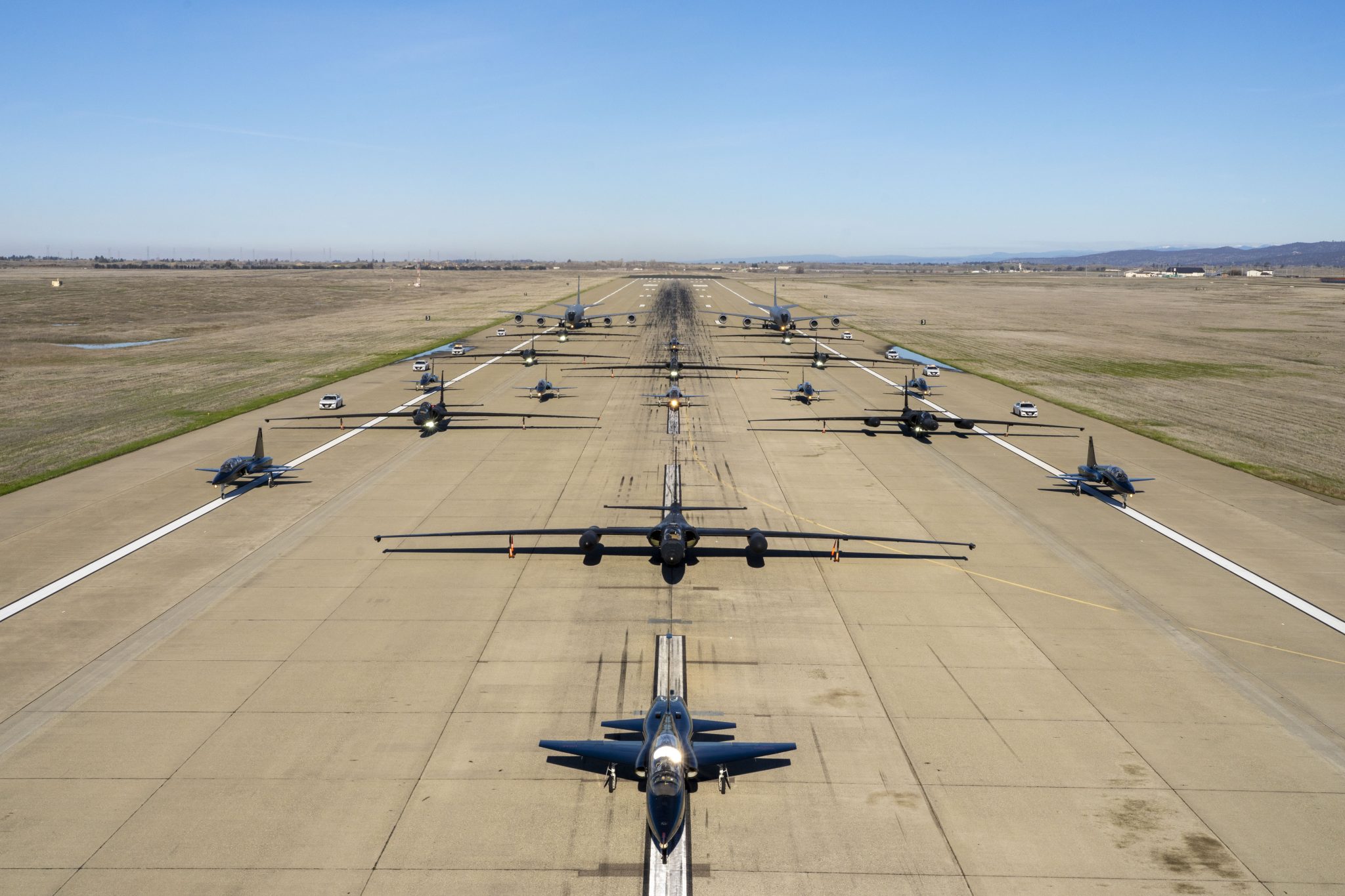 PHOTOS: 8 U-2 Planes Featured in Rare Elephant Walk at Beale
