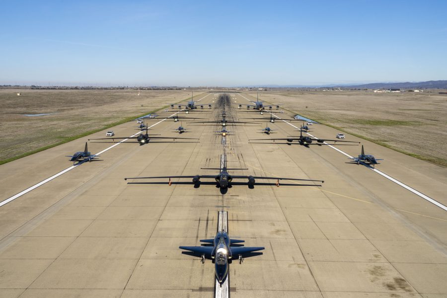 PHOTOS: 8 U-2 Planes Featured in Rare Elephant Walk at Beale