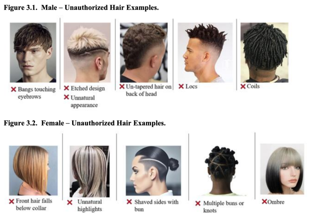 New Air Force Grooming Standards Charts: What's OK, What's Not