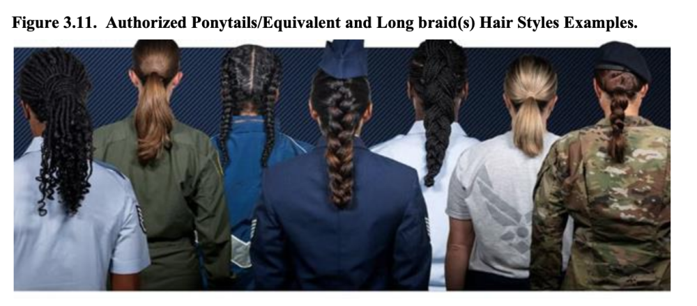 New Air Force Grooming Standards Charts: What's OK, What's Not