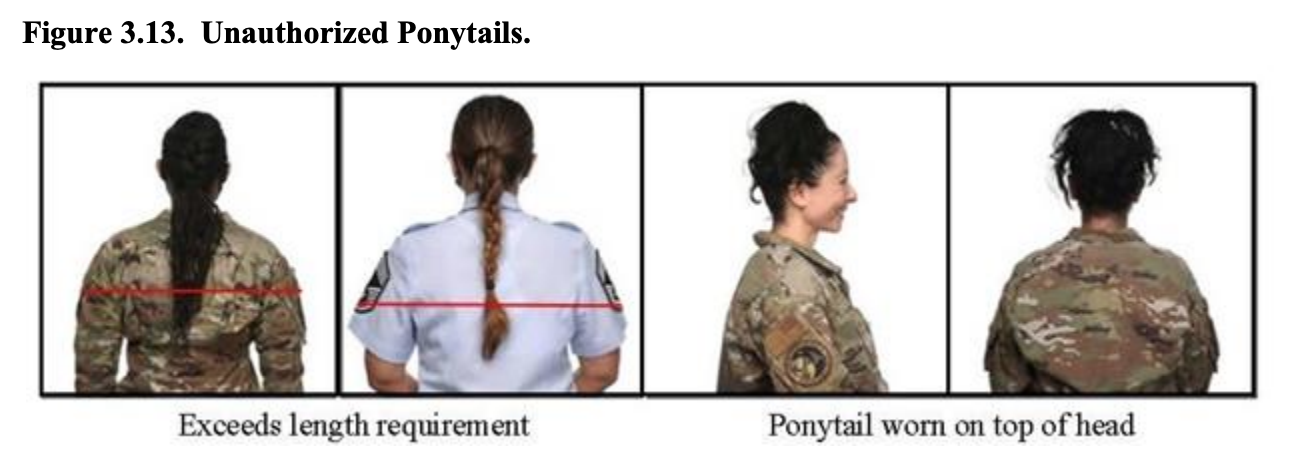 New Air Force Grooming Standards Charts: What's OK, What's Not