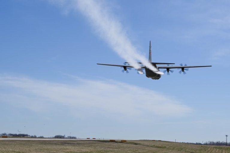 Aerial Spray Unit Tests Its Life-Saving Mission on New C-130J