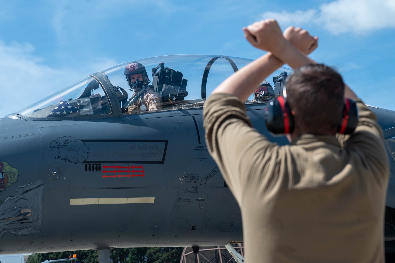 PHOTOS: USAF F-15s Return Home from Middle East With Kill Markings and ...