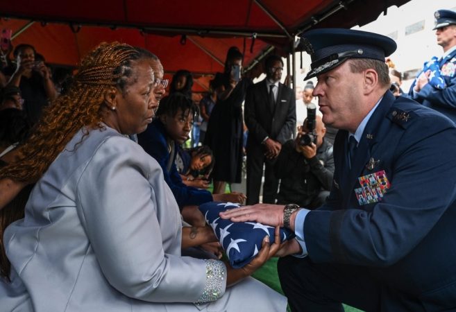 Hundreds of Airmen Pay Tribute To SrA Roger Fortson at Hurlburt