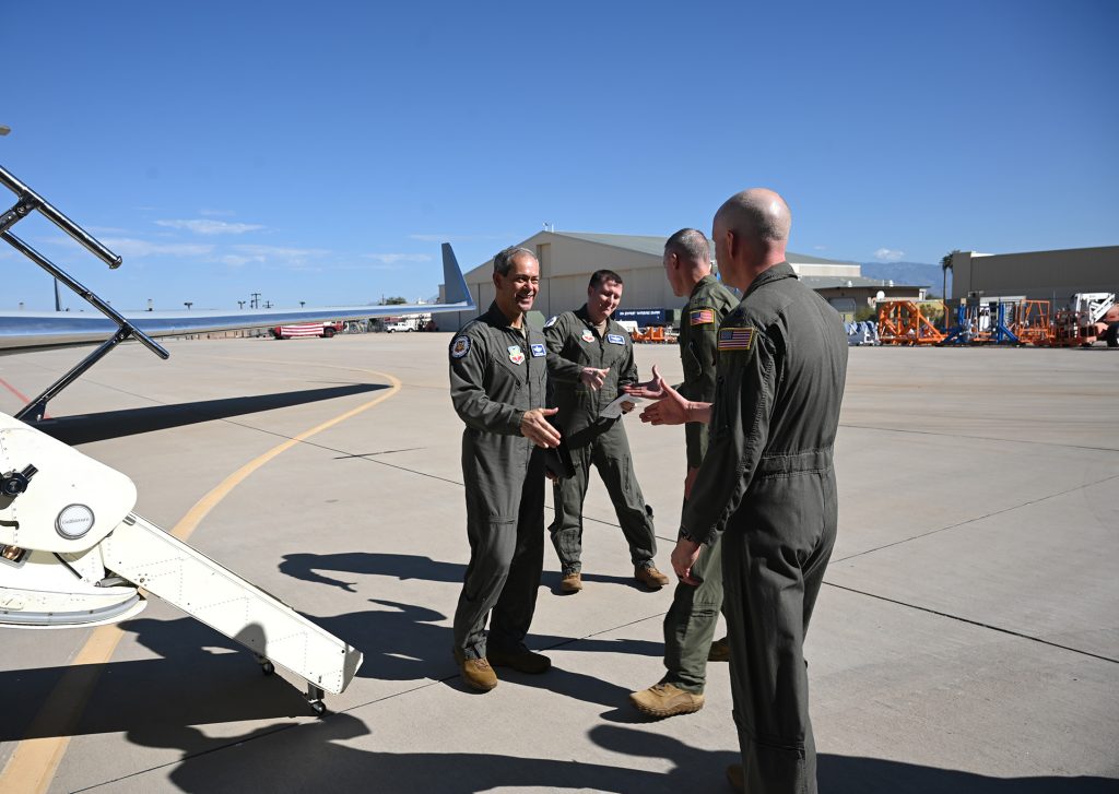 Air Force Delivers First EA-37 Electronic Attack Aircraft to Base