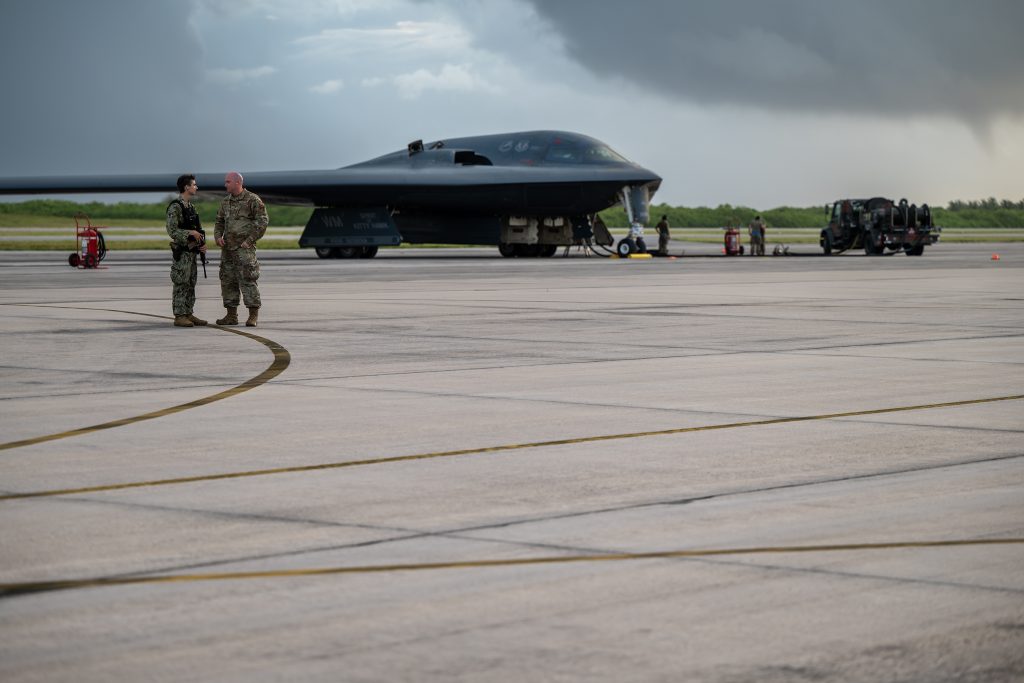 PHOTOS: B-2 Bombers Fly with Australians, Land on Diego Garcia