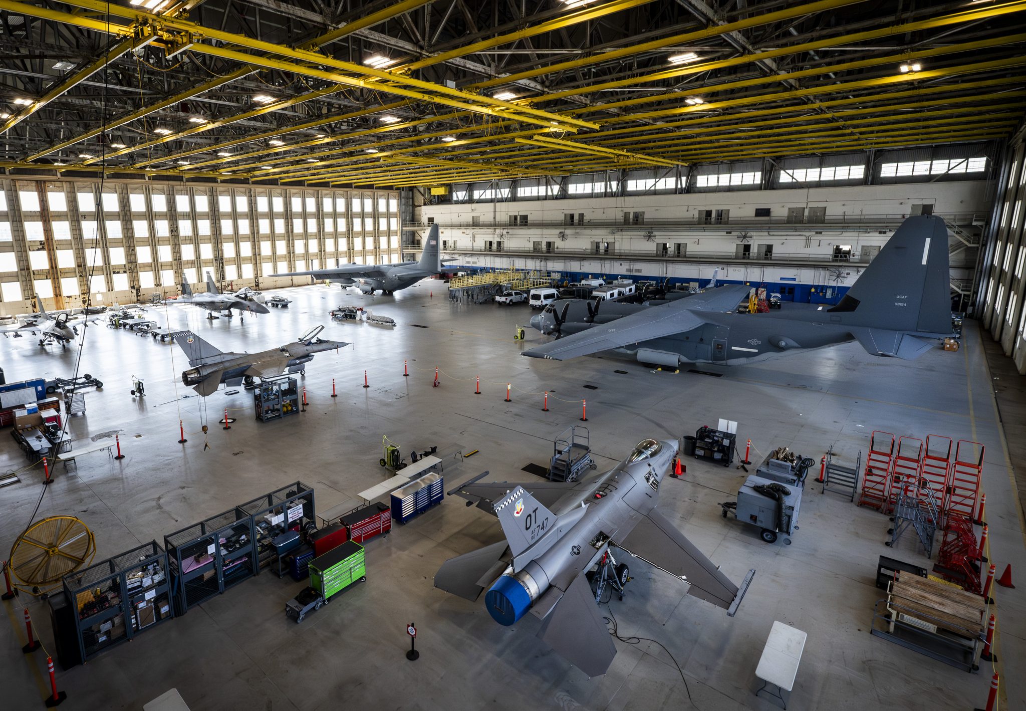 Multiple USAF Bases Evacuate Aircraft for Hurricane Helene
