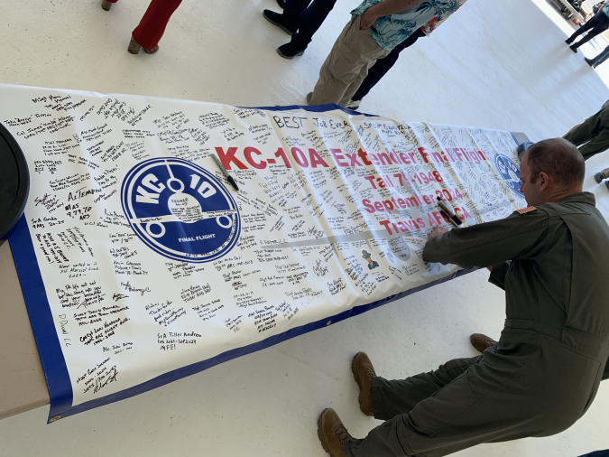 Air Force’s Very Last KC-10 Tanker Bids Adieu at Travis
