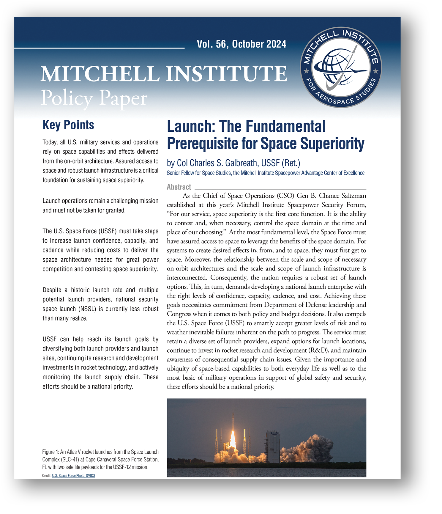 Launch: The Fundamental Prerequisite for Space Superiority | Air ...