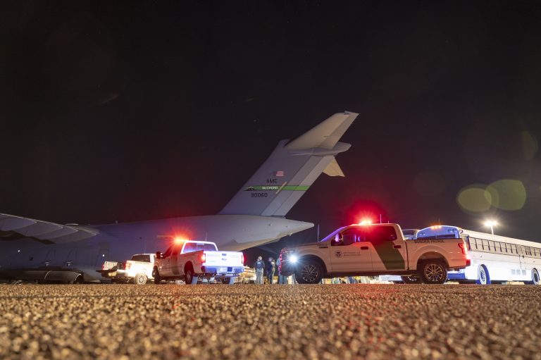 Air Force Conducts More Deportation Flights; Armed Crew on C-17s
