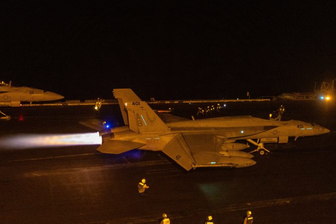 US Strikes Houthis as USAF Fighters Defend Navy Warships