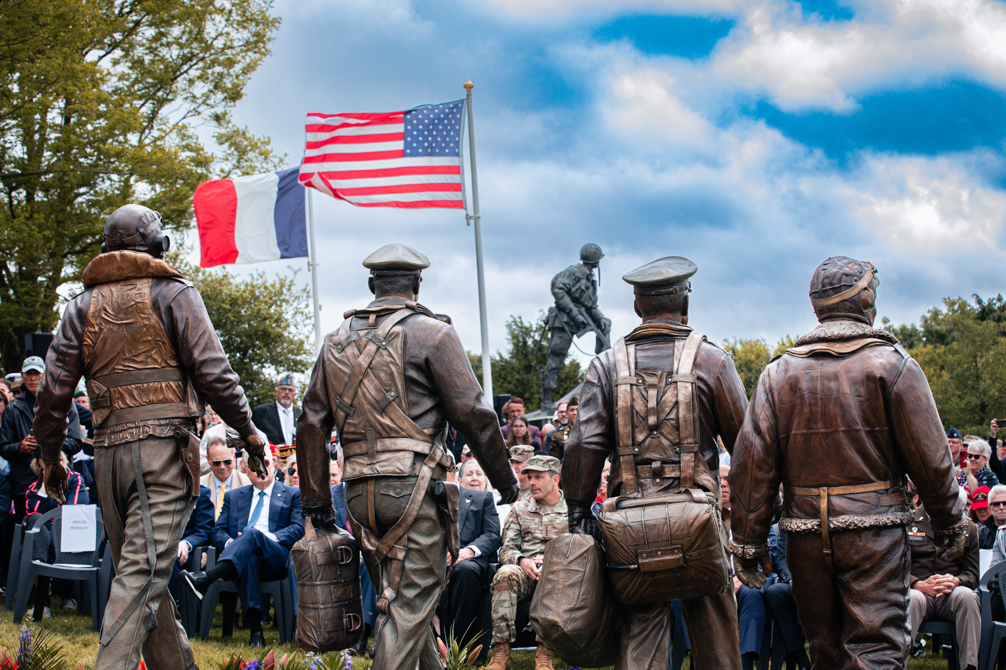 New Statues Honor Eighth Air Force Airmen Key to D-Day Victory