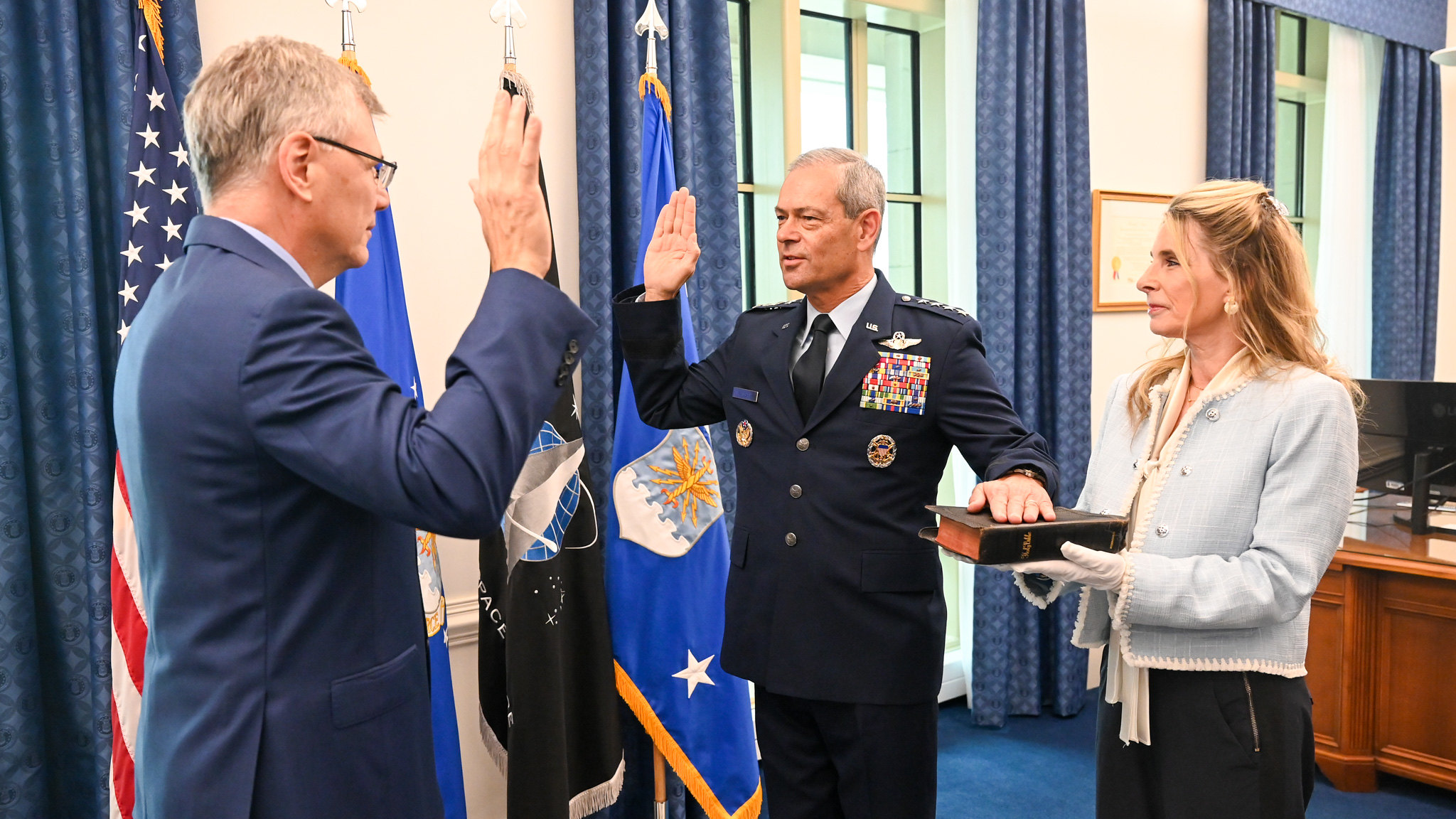 Wilsbach Swears In as Air Force Chief, Releases First Message