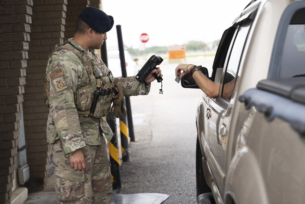 Air Force Leaders Instruct Security Forces on Professional Greeting