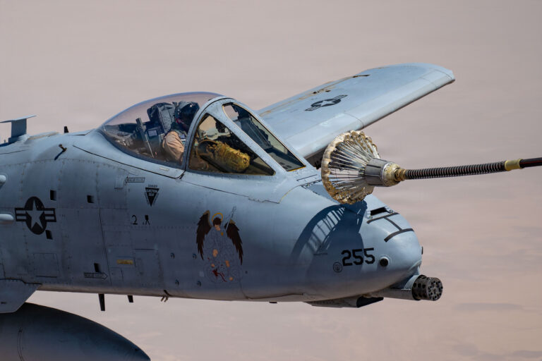 Revamped A-10 Flying in Middle East with Refueling Probe, EW Pod